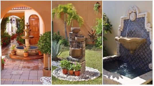 Casas con Fuente en el Patio Central